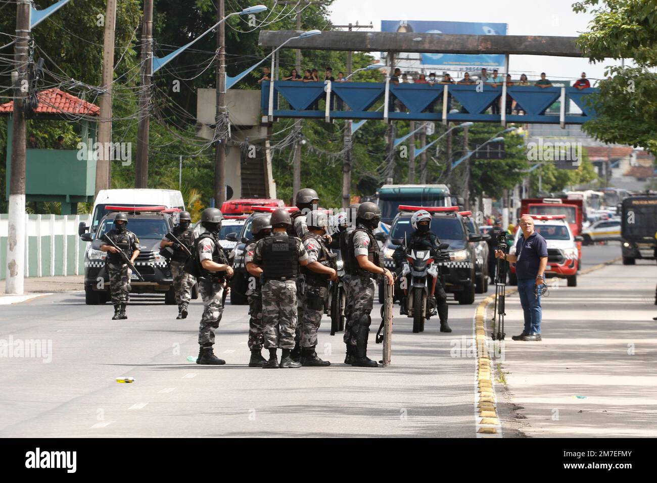 Belem, Brazil. 09th Jan, 2023. Military Police of Pará and Municipal ...
