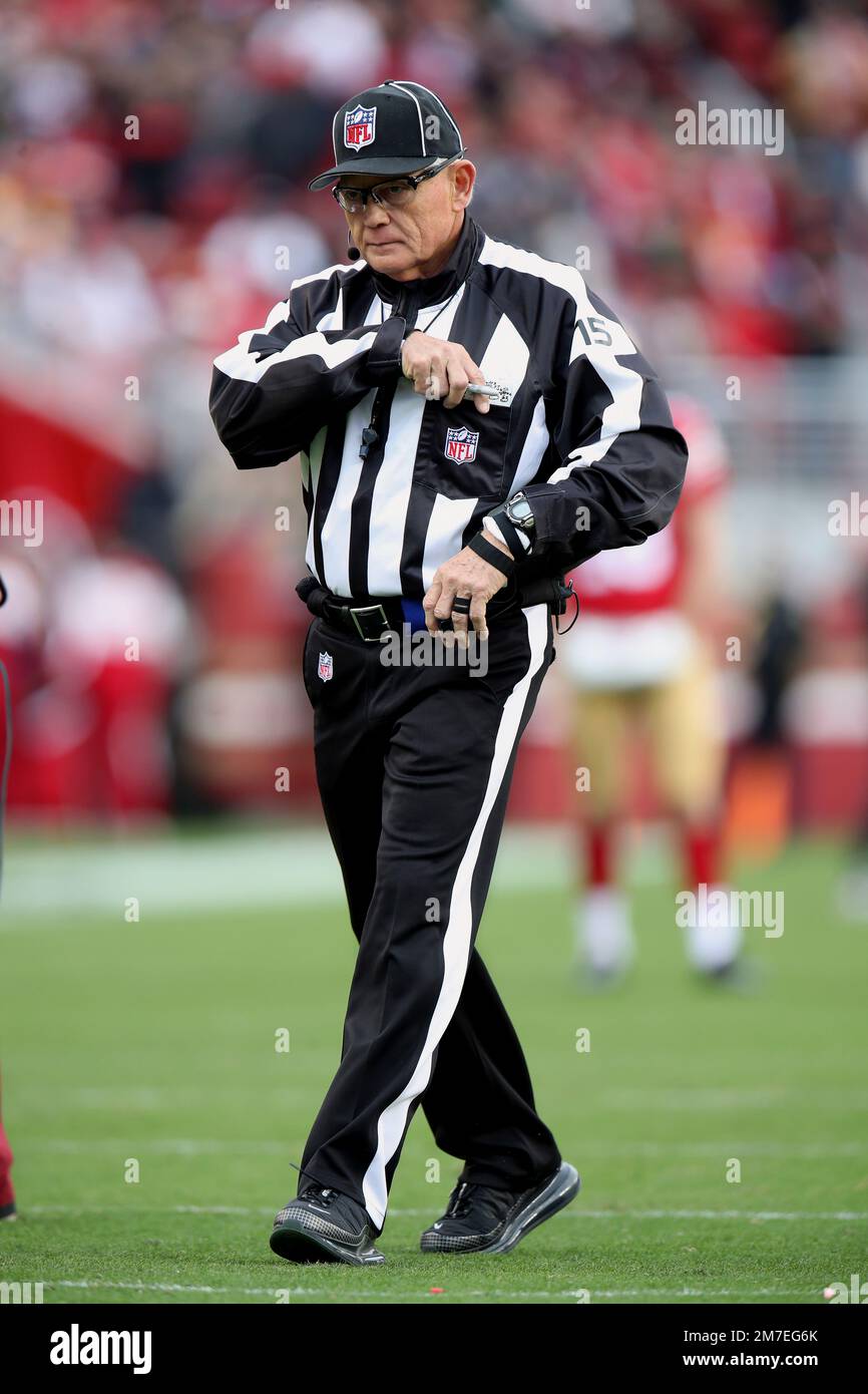 Field judge Rick Patterson (15) on the field during an NFL football ...