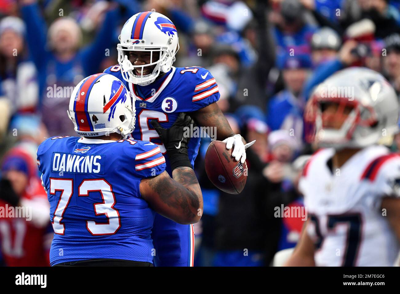 Buffalo Bills wide receiver John Brown (16) celebrates his touchdown ...