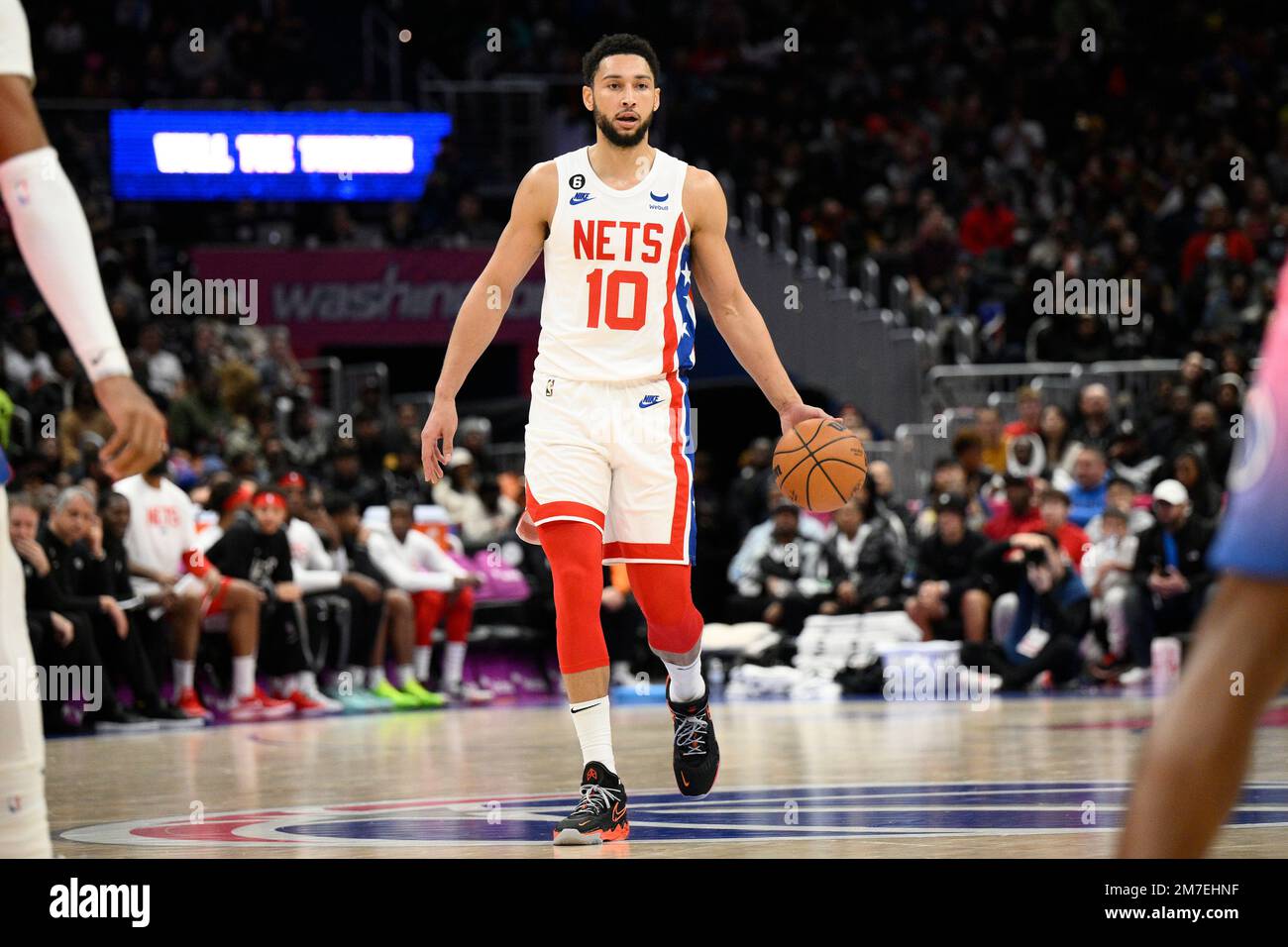 Brooklyn Nets guard Ben Simmons (10) in action during the second half ...