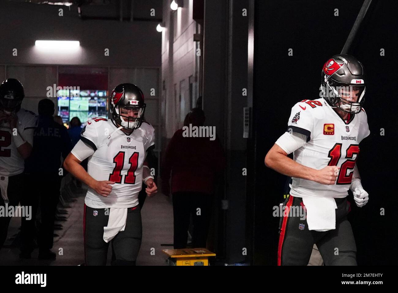Tampa Bay Buccaneers quarterback Tom Brady (12) and Tampa Bay ...