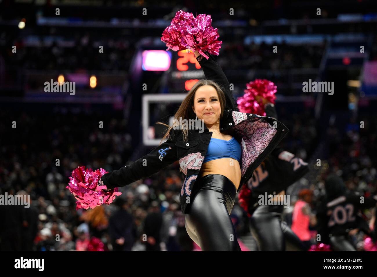 The Washington Wizards dancers perform during the second half of an NBA ...