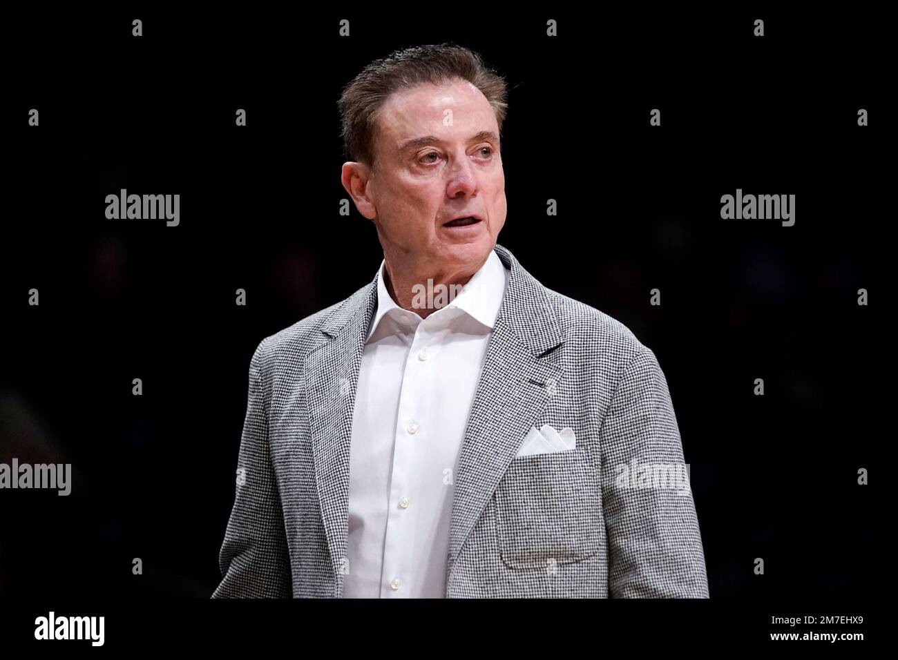 Iona head coach Rick Pitino during an NCAA college basketball game ...