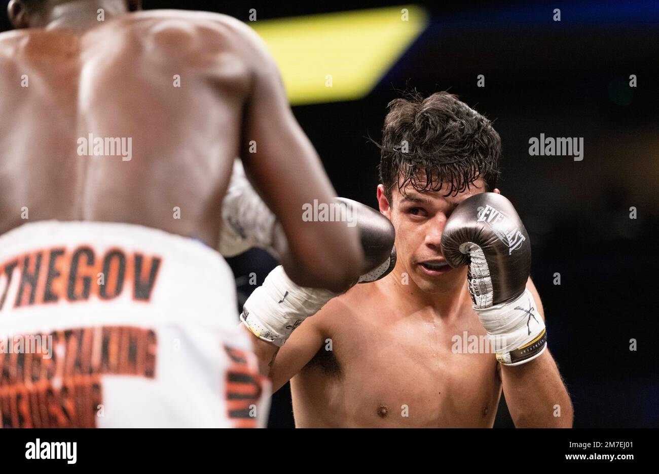 Javier Mayoral , right, fights Boubacar Sylla during a welterweight ...