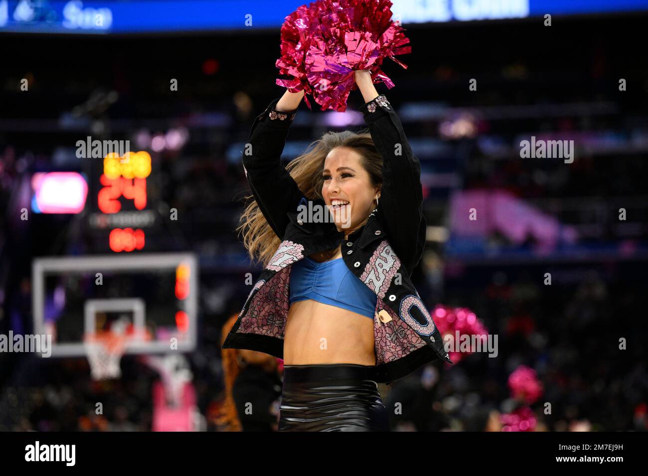 The Washington Wizards dancers perform during the second half of an NBA ...