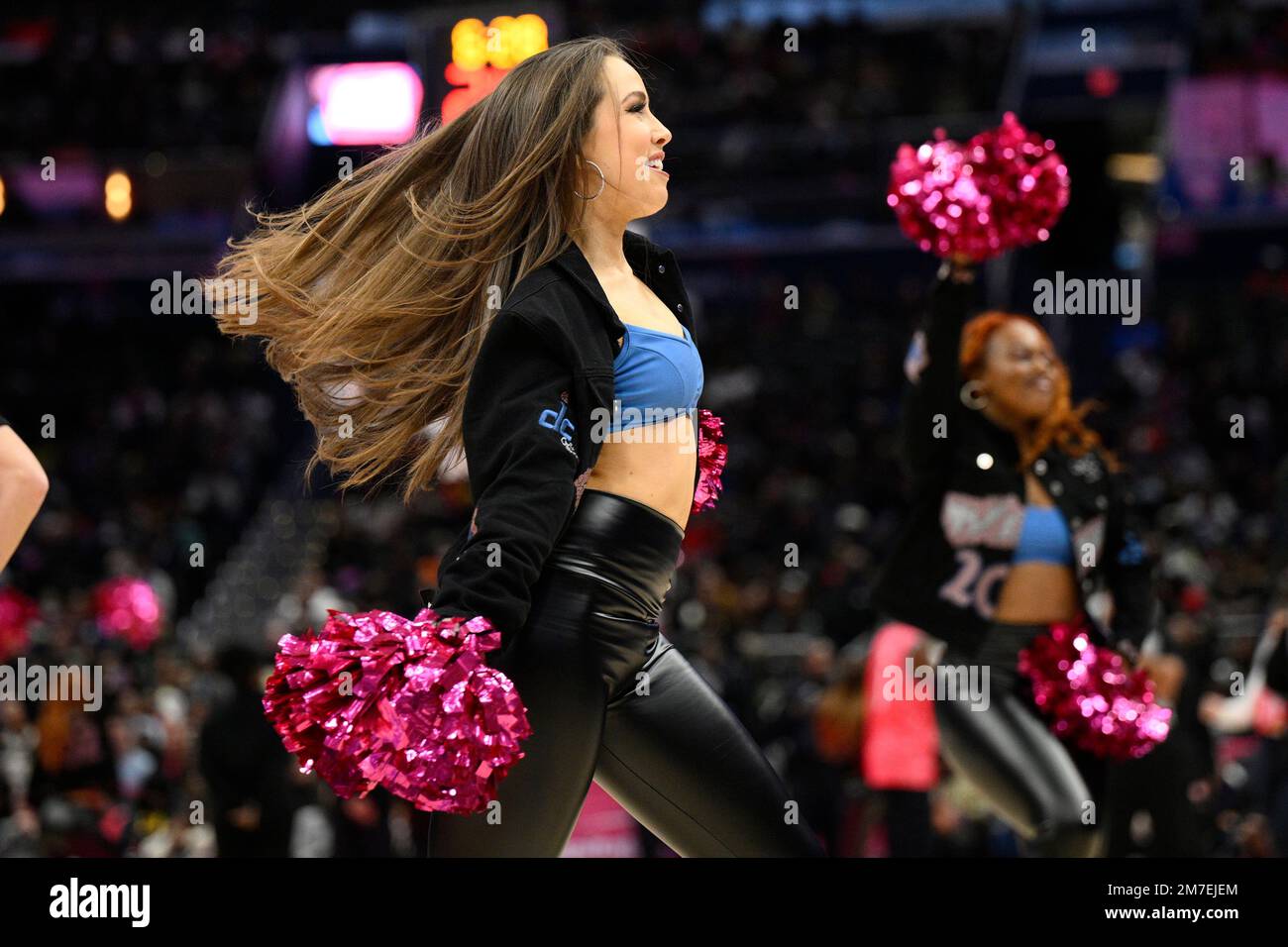 The Washington Wizards dancers perform during the second half of an NBA ...