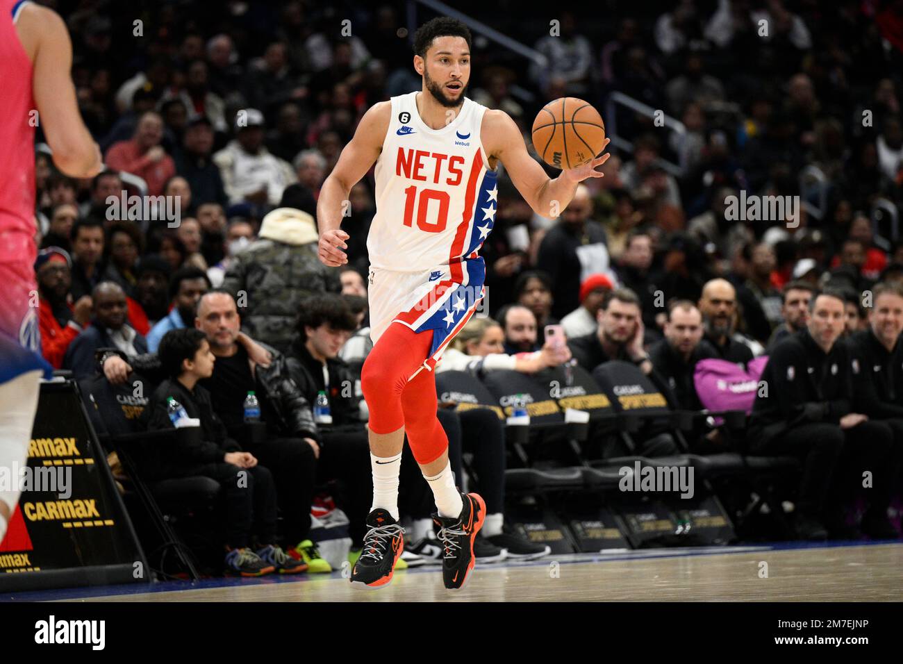 Brooklyn Nets guard Ben Simmons (10) in action during the second half ...