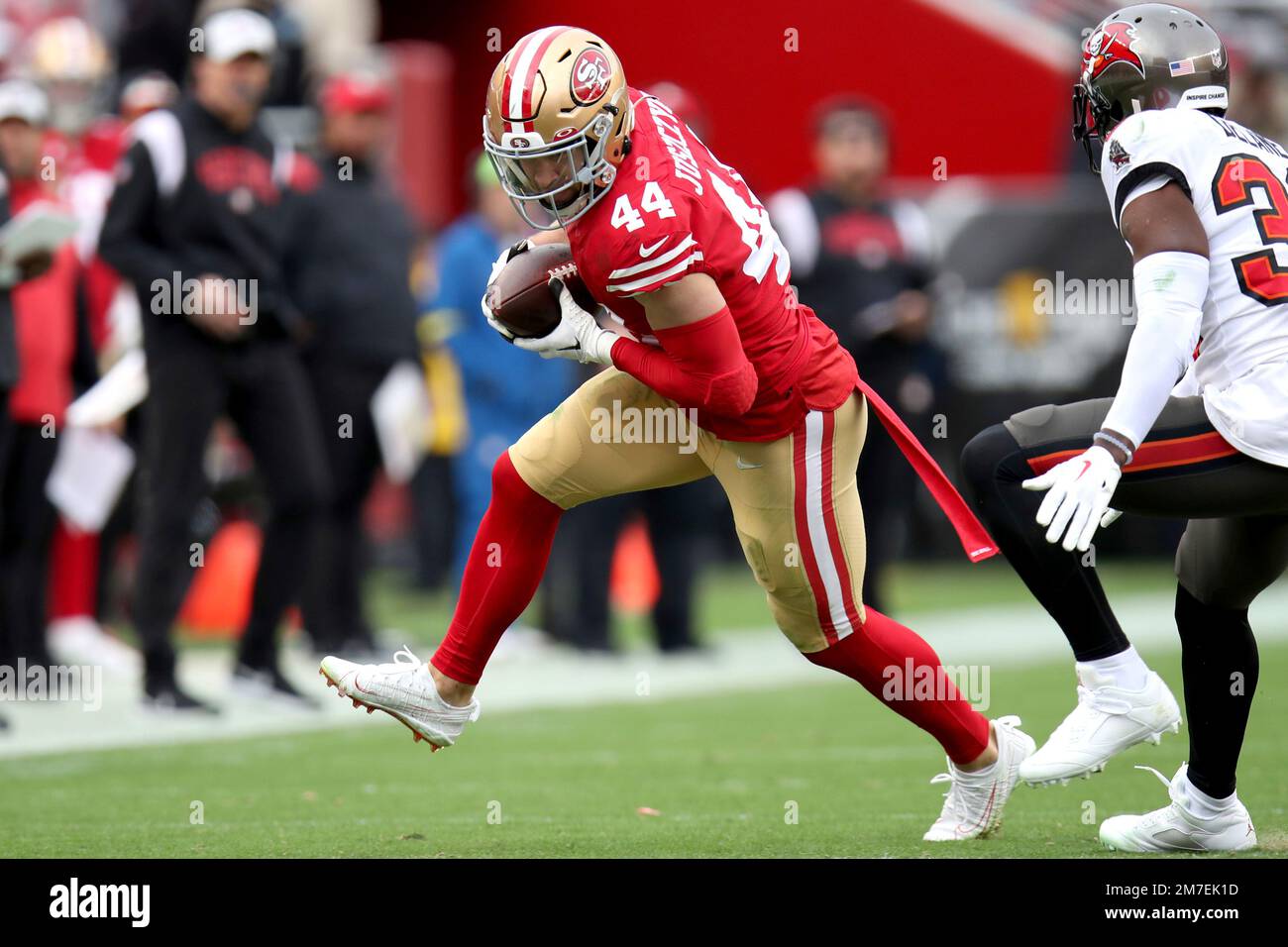 San Francisco 49ers fullback Kyle Juszczyk (44) runs during an NFL ...