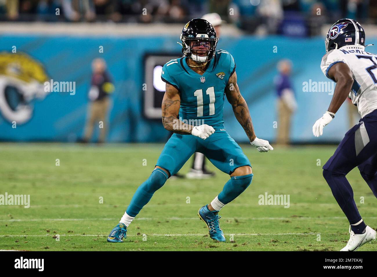 Jacksonville Jaguars wide receiver Marvin Jones Jr. (11) in action ...