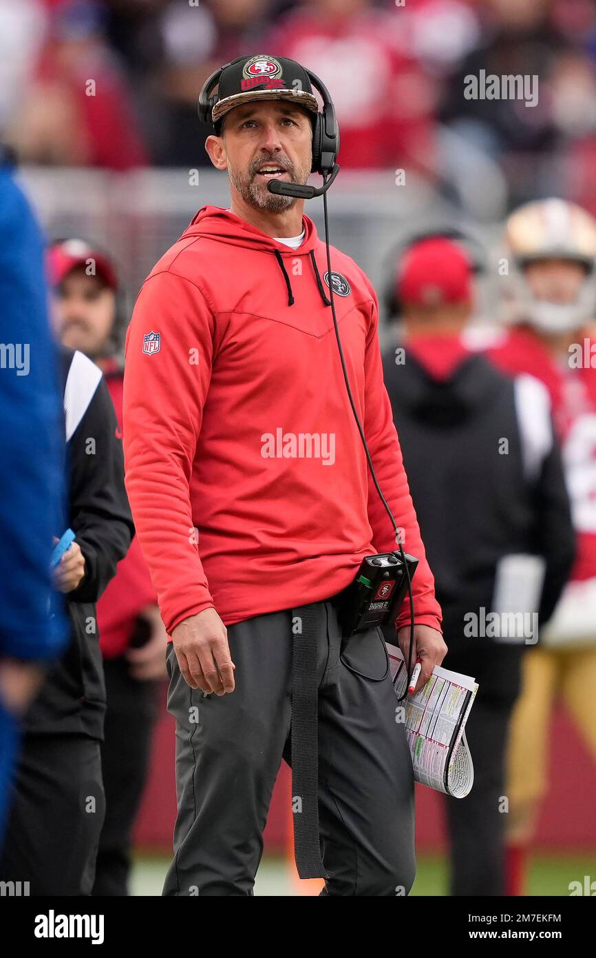 San Francisco 49ers head coach Kyle Shanahan during an NFL football ...