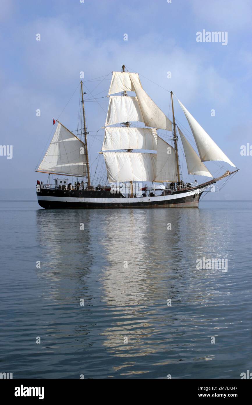 British tall ship Pelican, Weymouth Bay, 2007 Stock Photo - Alamy