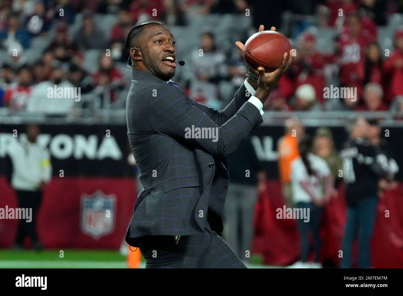 Robert Griffin III before an NFL football game between the Arizona ...