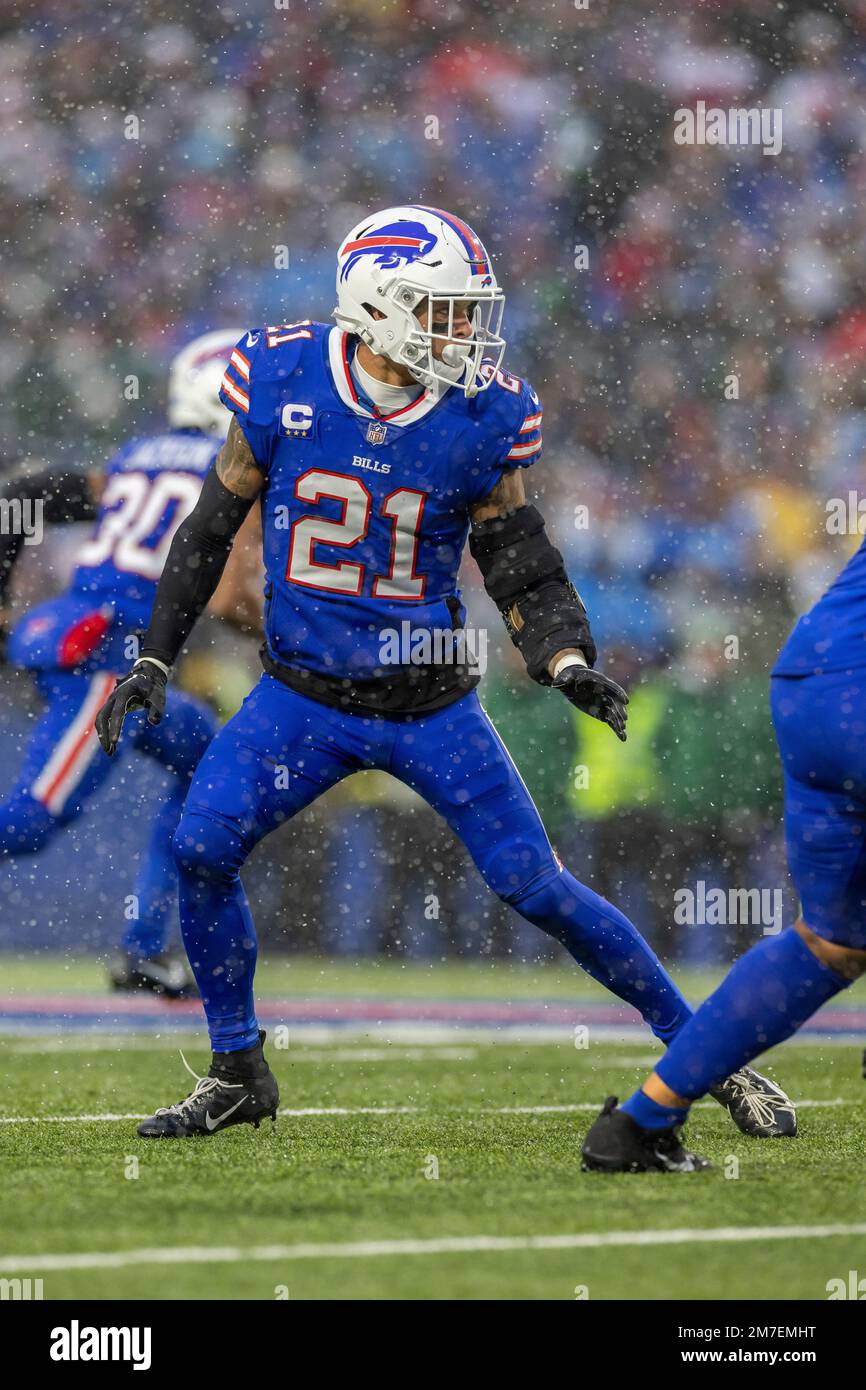 Buffalo Bills safety Jordan Poyer (21) against the New York Jets in an ...