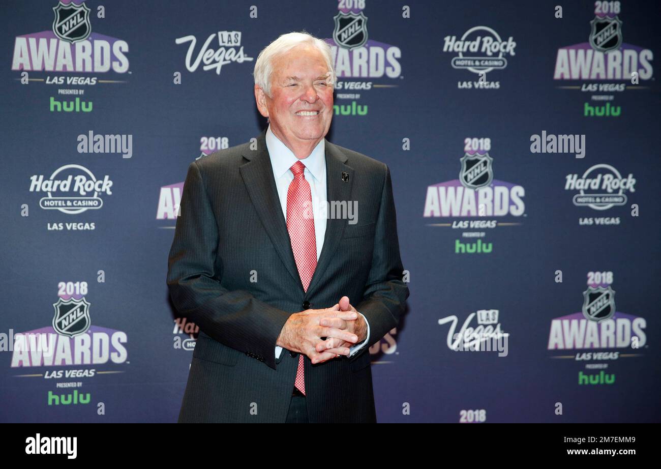 Bill Foley, owner of the Vegas Golden Knights, poses on the red carpet ...