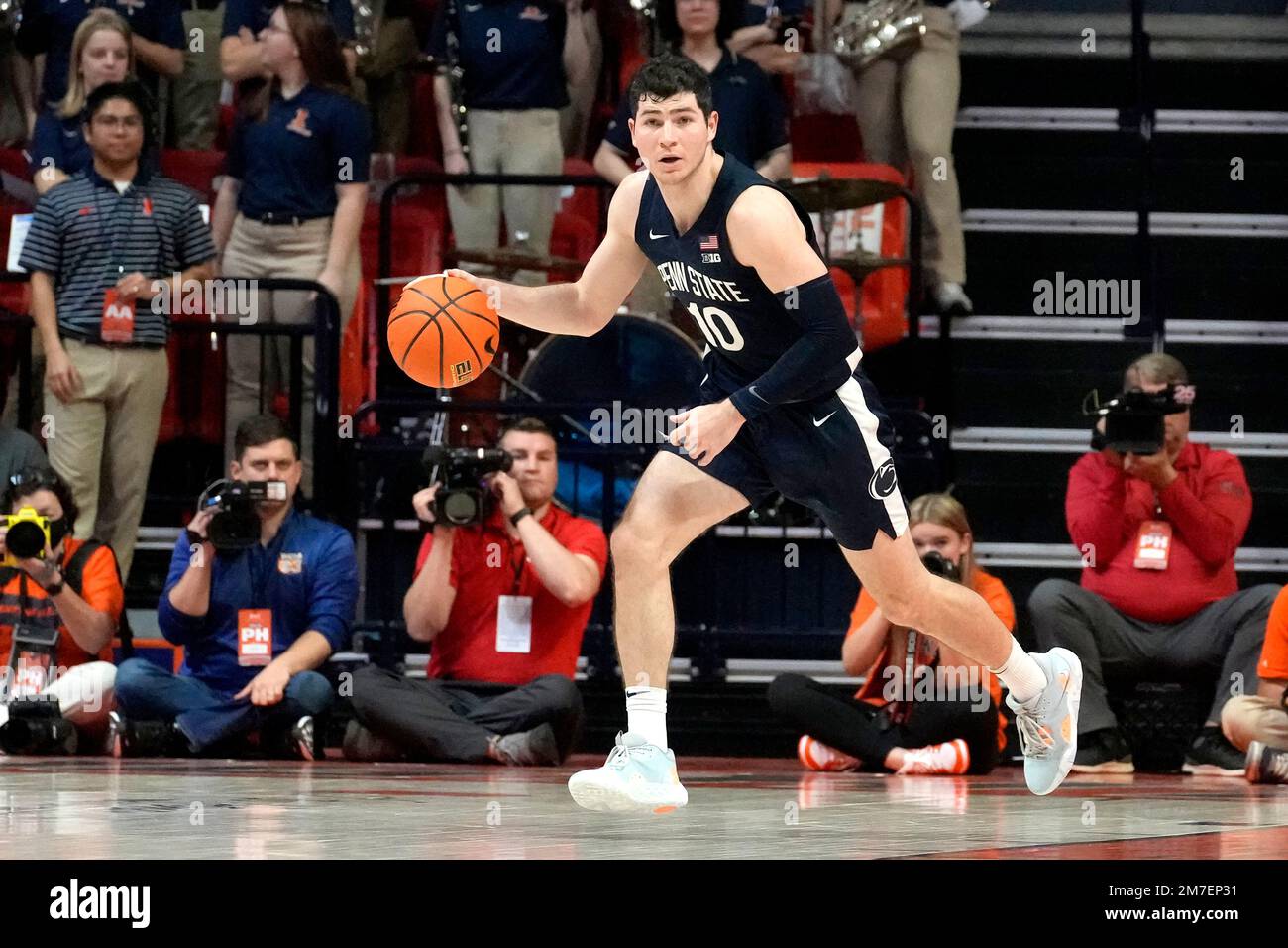 Penn State's Andrew Funk advances the ball during an NCAA college ...