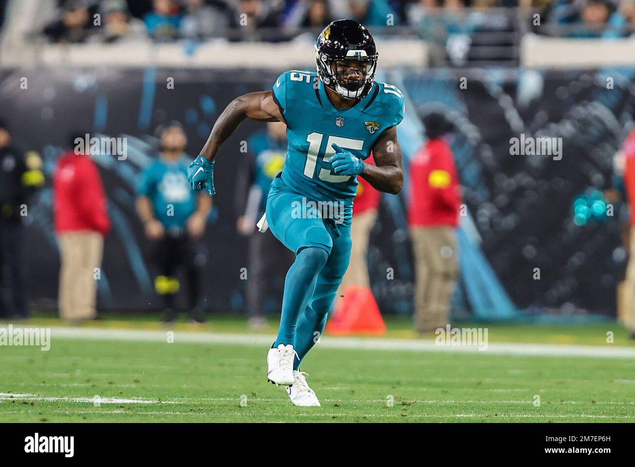 Jacksonville Jaguars wide receiver Tim Jones (15) in action during an ...