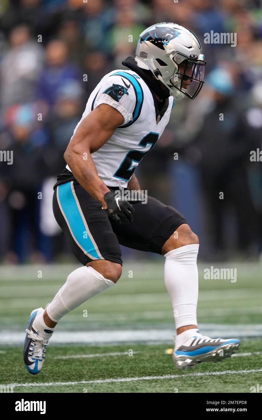Carolina Panthers wide receiver DJ Moore (2) runs up field during an ...