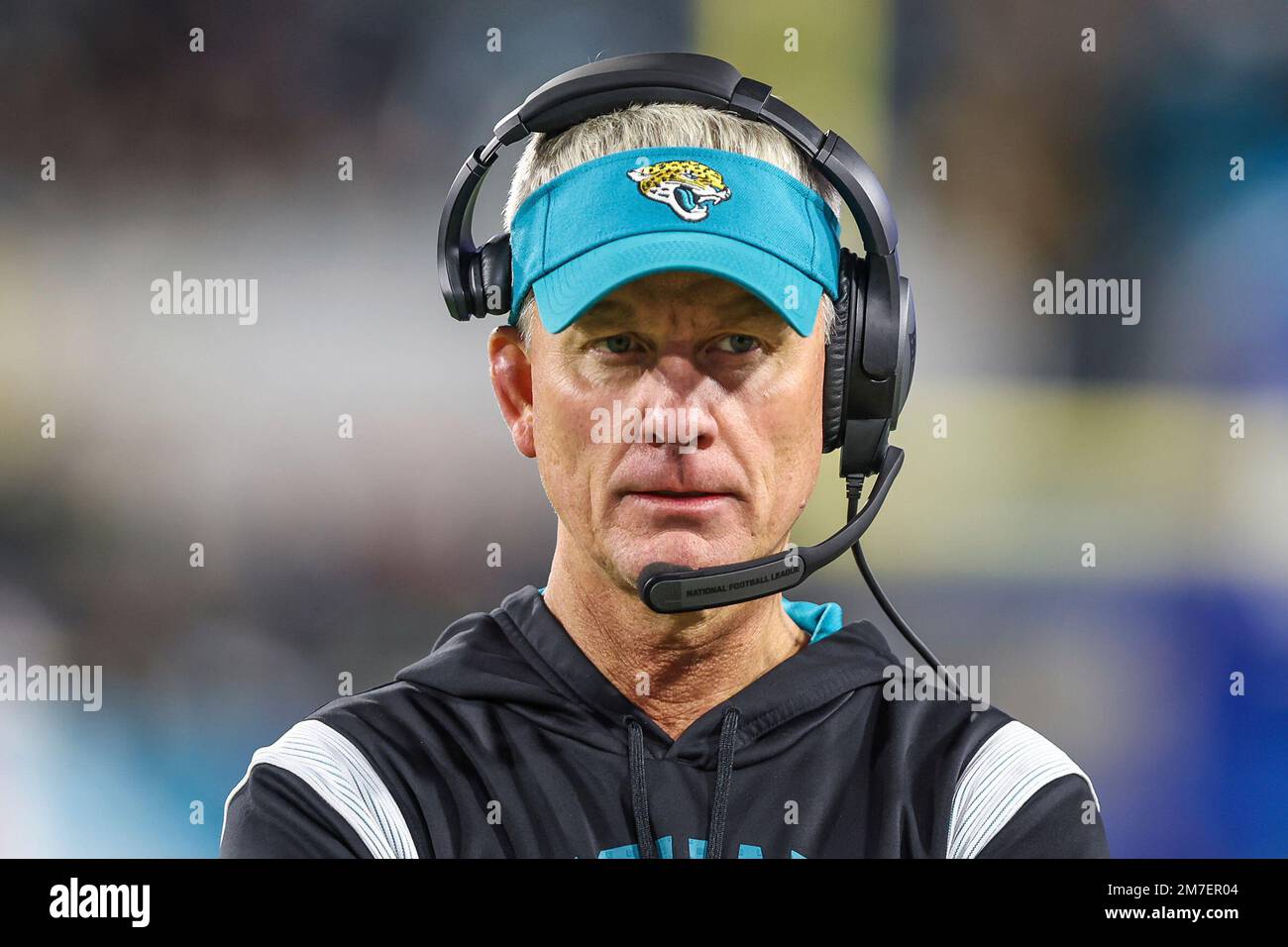 Jacksonville Jaguars quarterback coach Mike McCoy walks the sideline ...