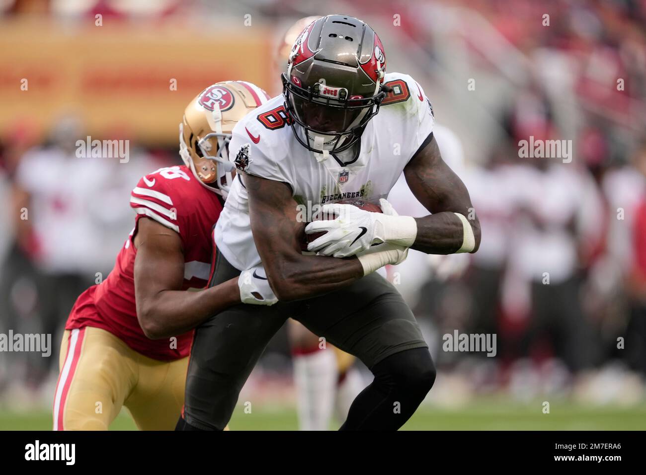Tampa Bay Buccaneers wide receiver Julio Jones (6) runs against the San ...