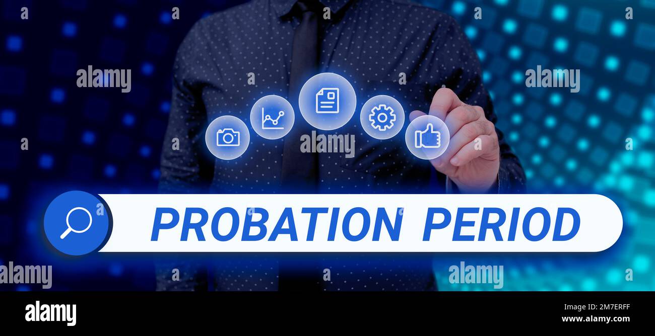 Handwriting text Probation Period. Conceptual photo focused and ...