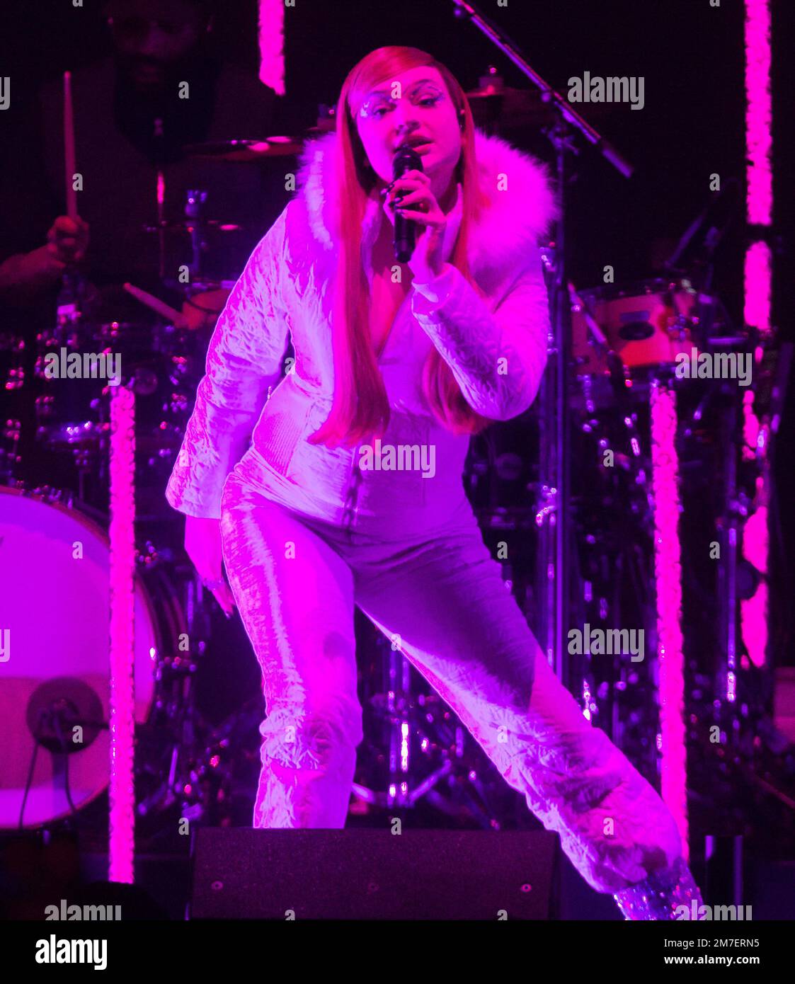 Kim Petras performs in concert during Q102's iHeartRadio Jingle Ball at ...