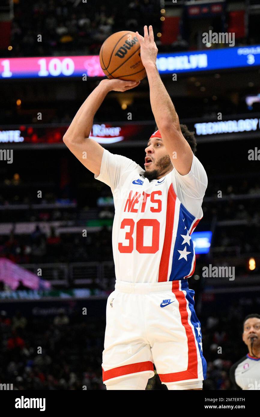 Brooklyn Nets guard Seth Curry (30) in action during the second half of ...