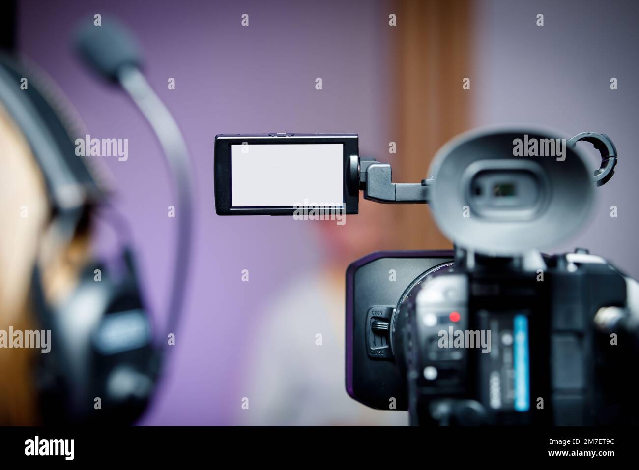 Camera at the event. Blank screen for your picture Stock Photo - Alamy