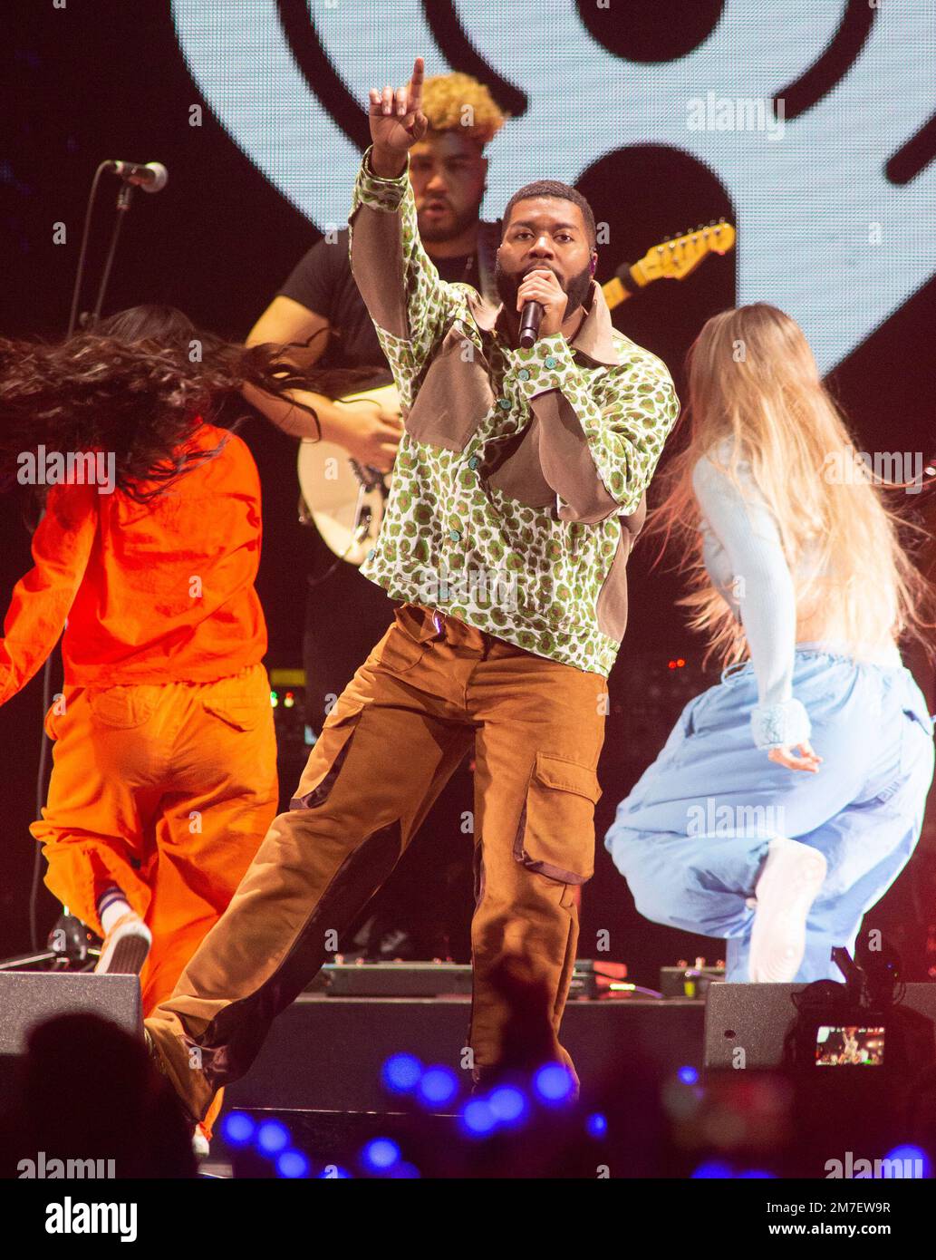 Khalid performs in concert during Q102's iHeartRadio Jingle Ball at the ...