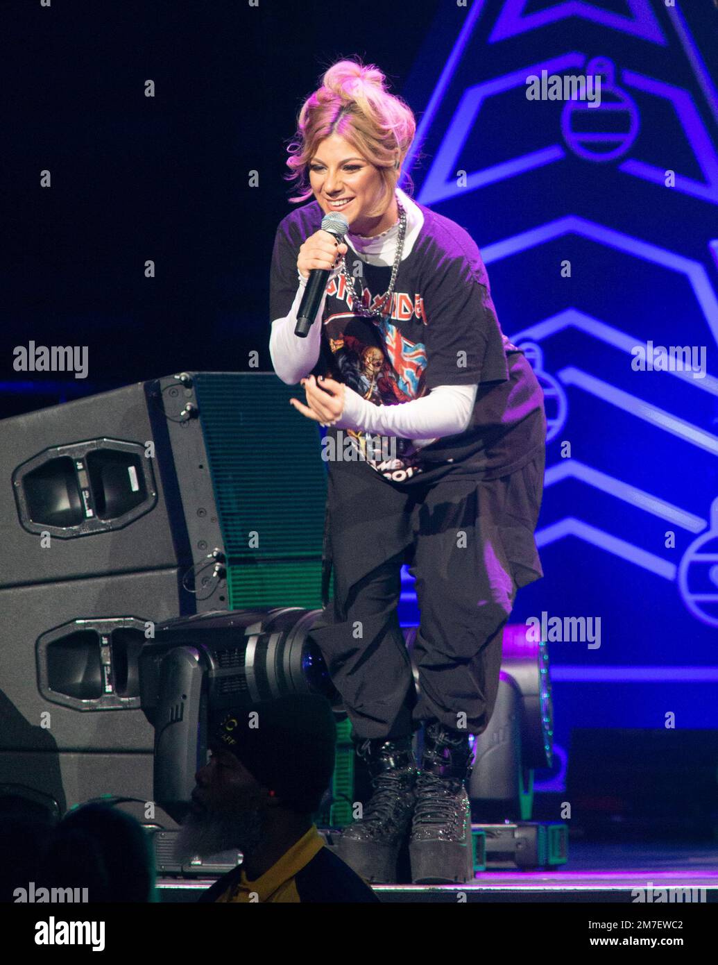 Jax performs in concert during Q102's iHeartRadio Jingle Ball at the ...