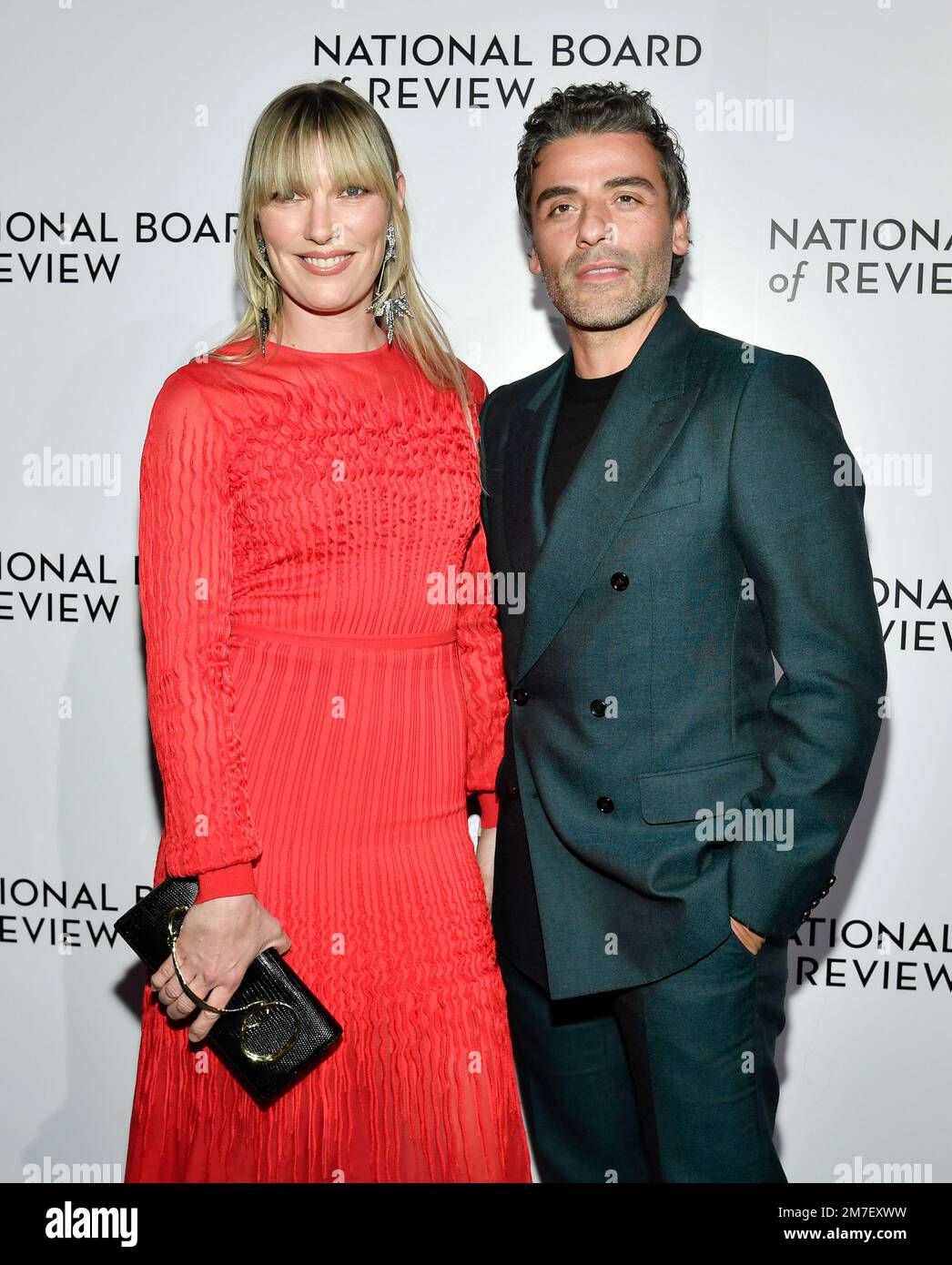 Elvira Lind, left, and Oscar Isaac attend the National Board of Review ...