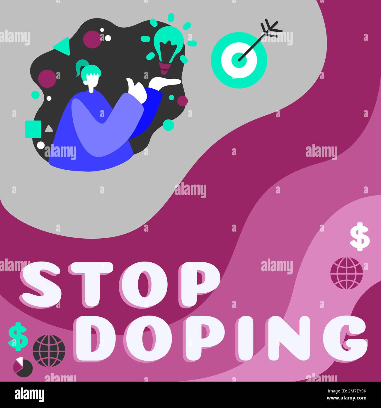Conceptual caption Stop Doping. Word for do not use use banned athletic ... Conceptual caption Stop Doping. Word for do not use use banned athletic ...
