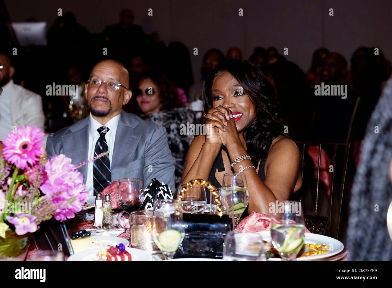 Sheryl Lee Ralph smiles as she listens to speakers at A Golden Salute ...