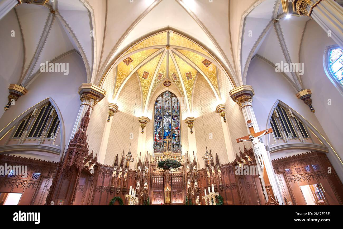 Catholic Church Interior Stock Photo - Alamy