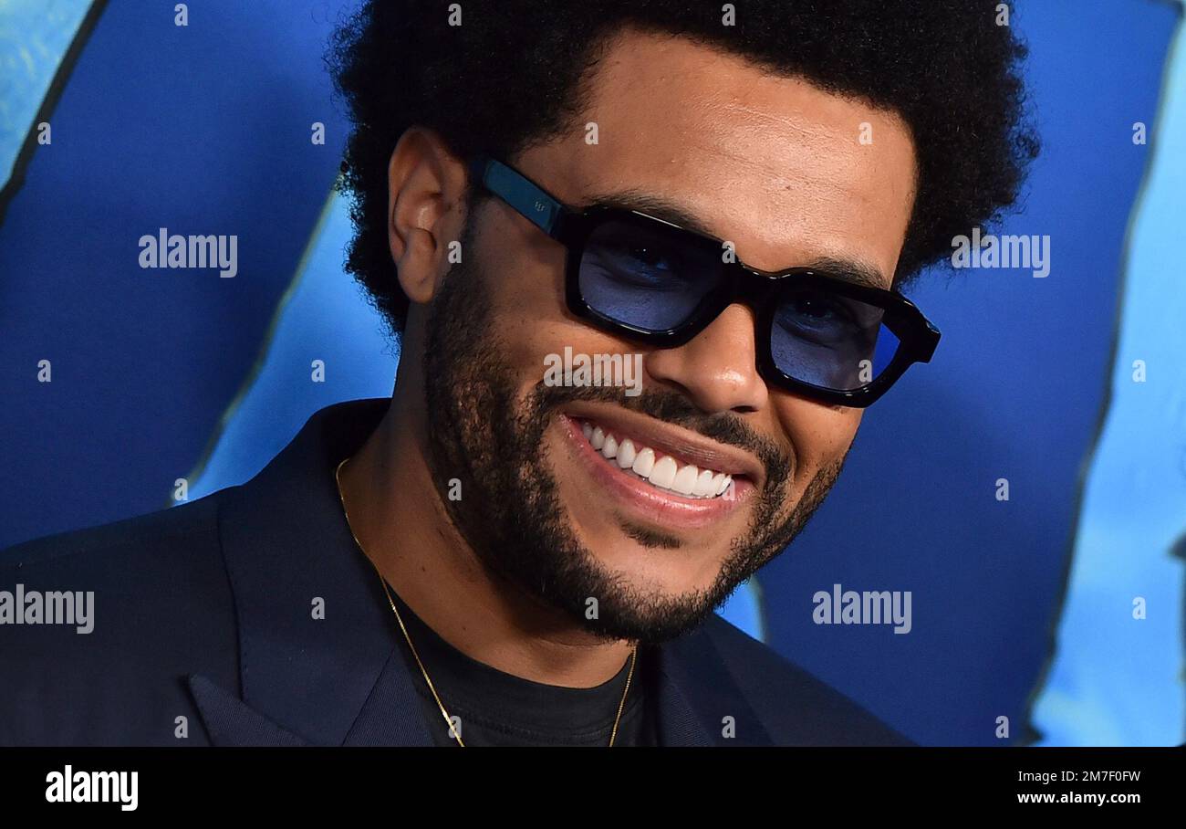 The Weeknd arrives at the U.S. premiere of "Avatar: The Way of Water ...