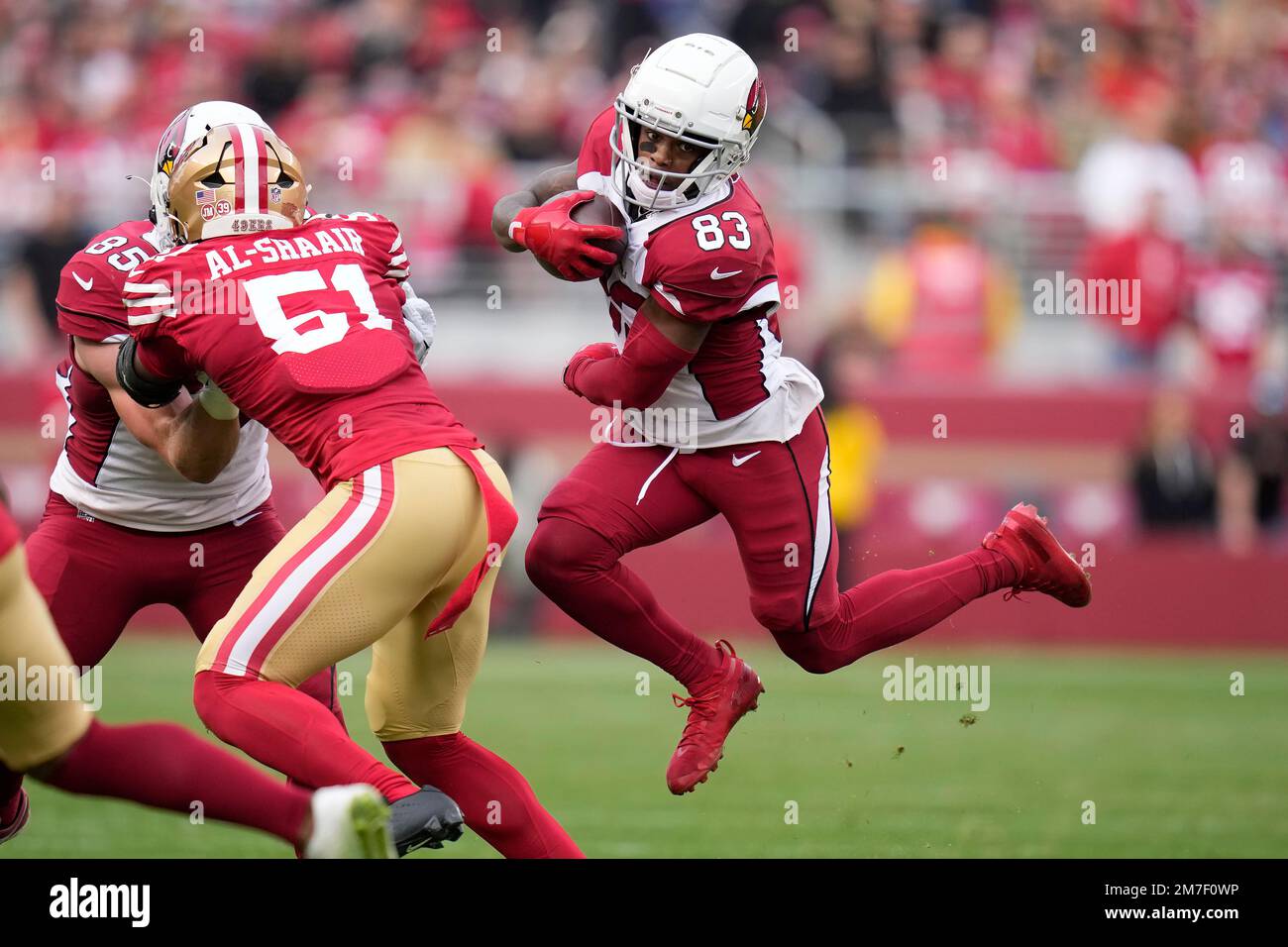 Arizona Cardinals wide receiver Greg Dortch (83) runs against the San ...