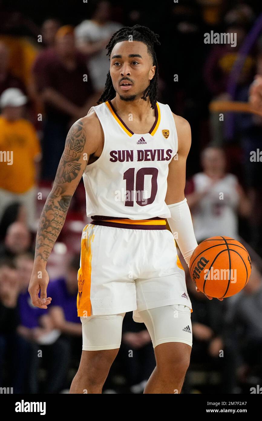 Arizona State guard Frankie Collins (10) during the first half of an ...