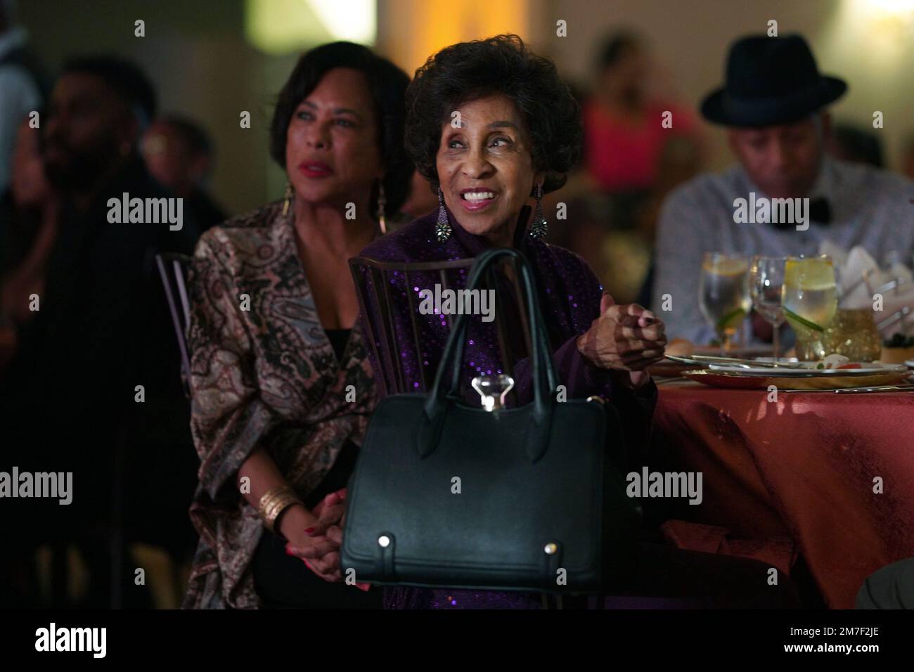 Marla Gibbs listens to speakers at A Golden Salute honoring Golden ...