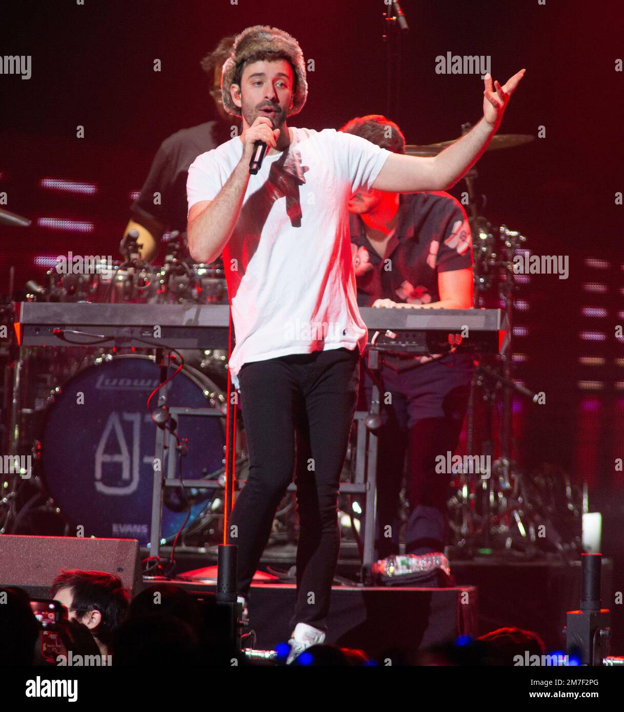 Jack Met of the band AJR performs in concert during Q102's iHeartRadio ...