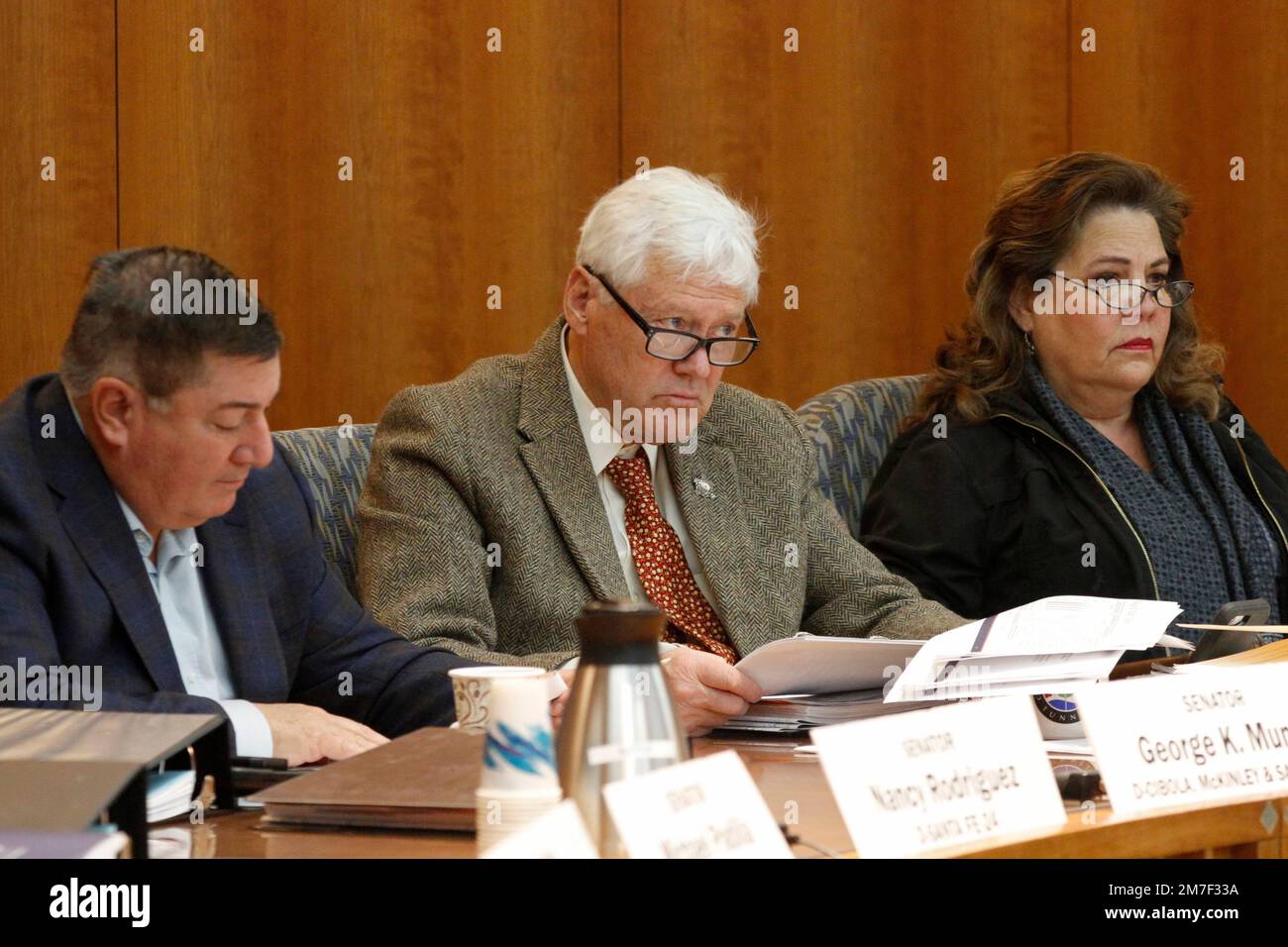 Democratic New Mexico state Rep. Patricia Lundstrom of Gallup, right ...