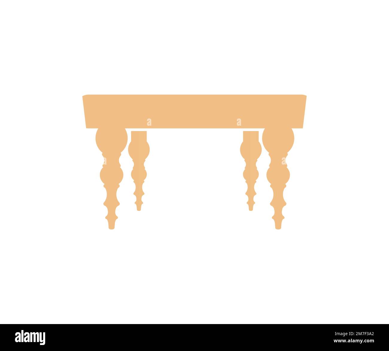 Old retro wood table logo design. Kitchen furniture. Rustic table ...