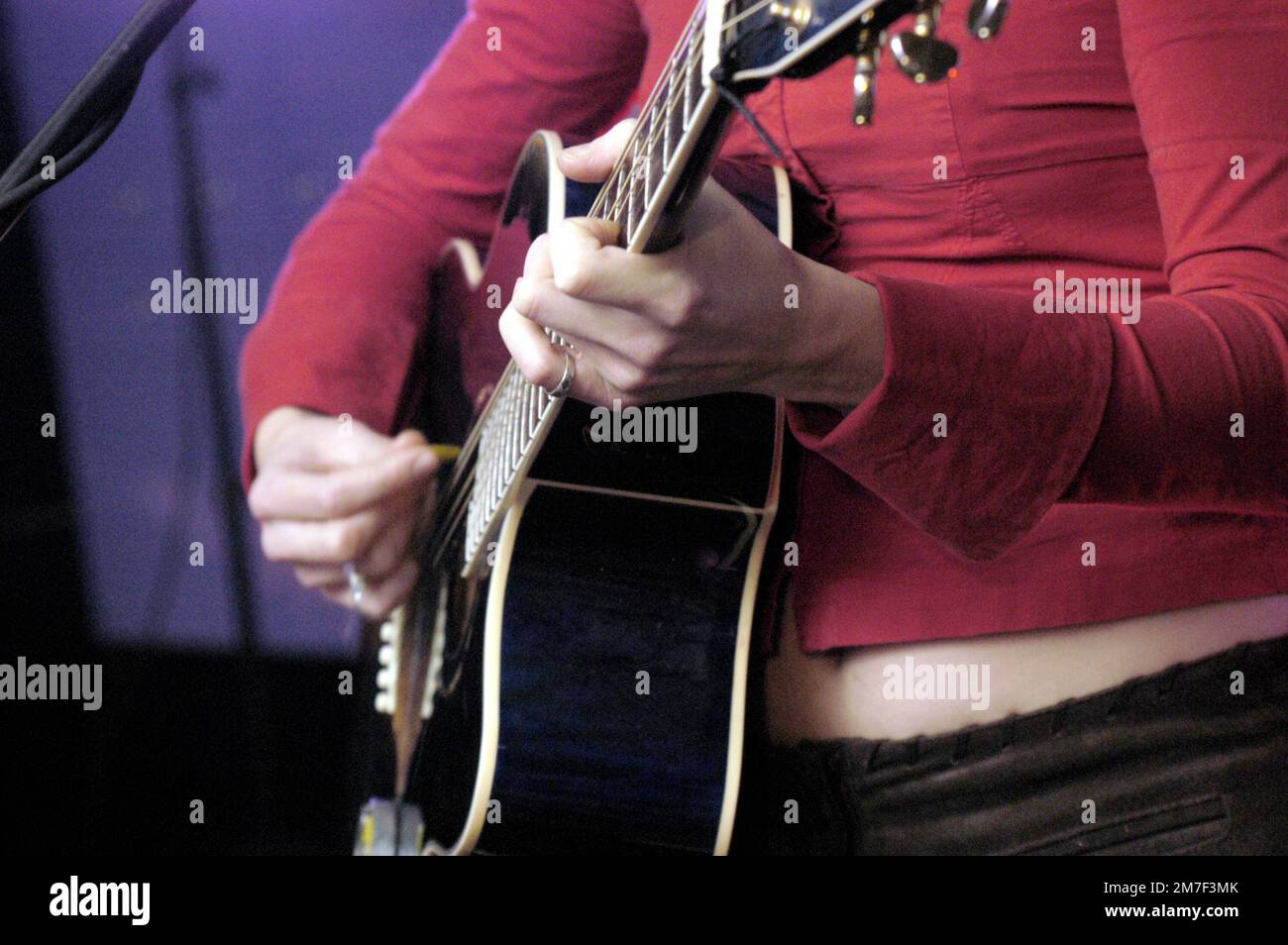 Rachel Mari Kimber at the V Club in Cardiff 27/02/2003. Photograph ...