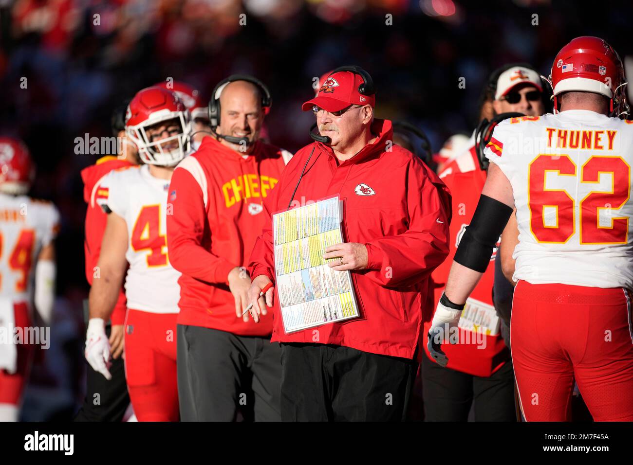 Kansas City Chiefs head coach Andy Reid in the first half of an NFL ...