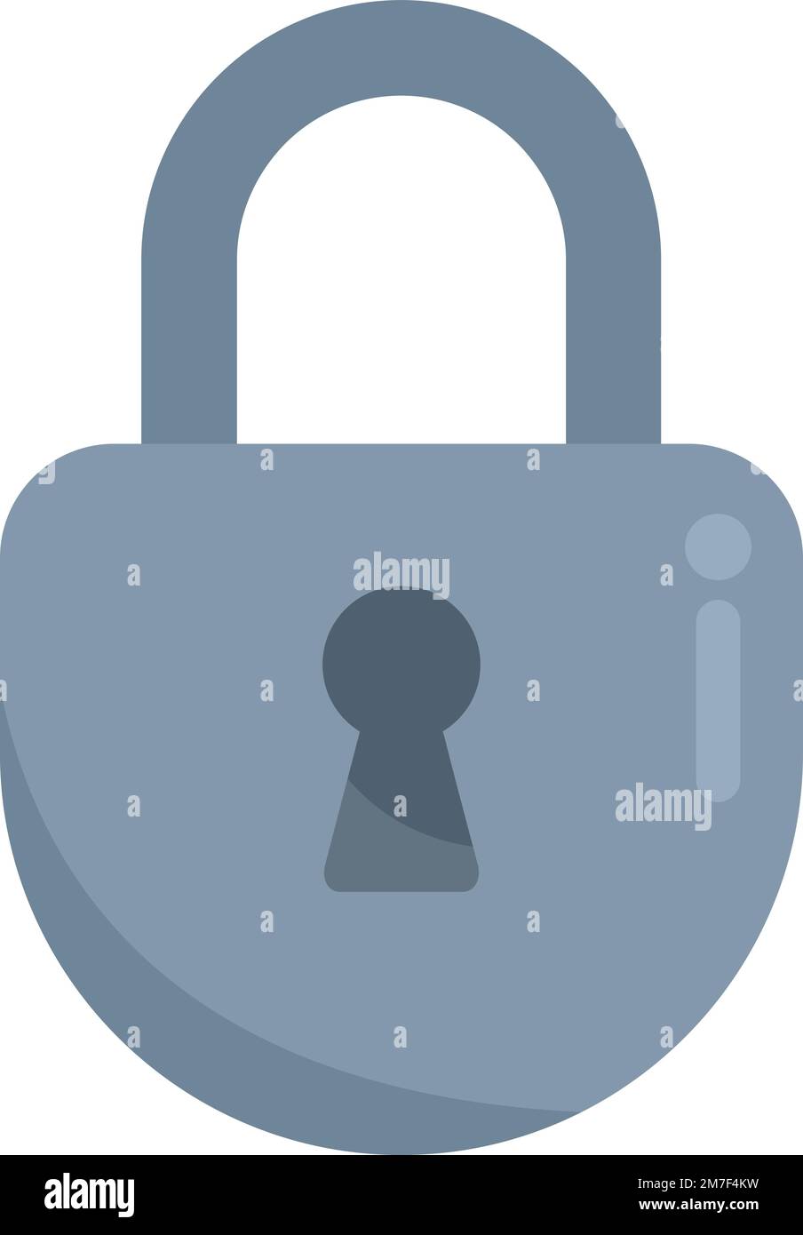 Privacy locker icon flat vector. Computer protect. Padlock security ...