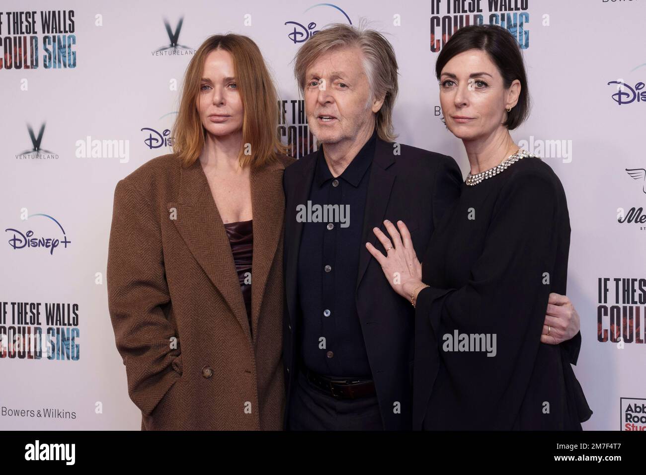 Stella McCartney, left, Paul McCartney, and Mary McCartney pose for ...