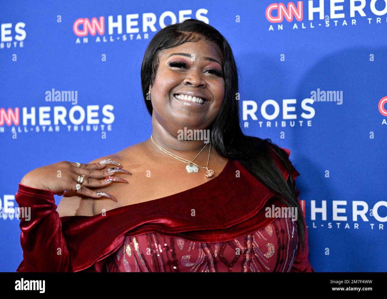 Former Georgia election worker Shaye Moss attends the 16th annual CNN ...