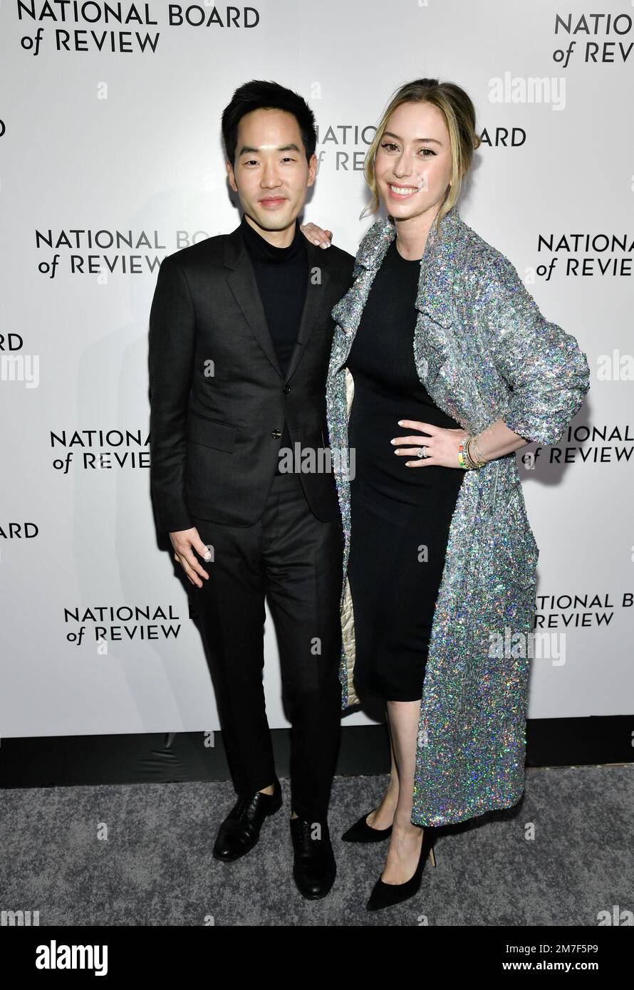 Dr. David Kim, left, and Dr. Shereene Idriss attend the National Board ...