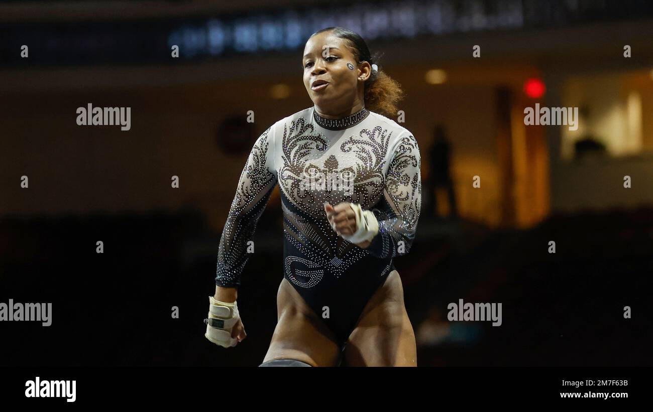 Georgia's Naya Howard competes on the vault during an NCAA gymnastics ...