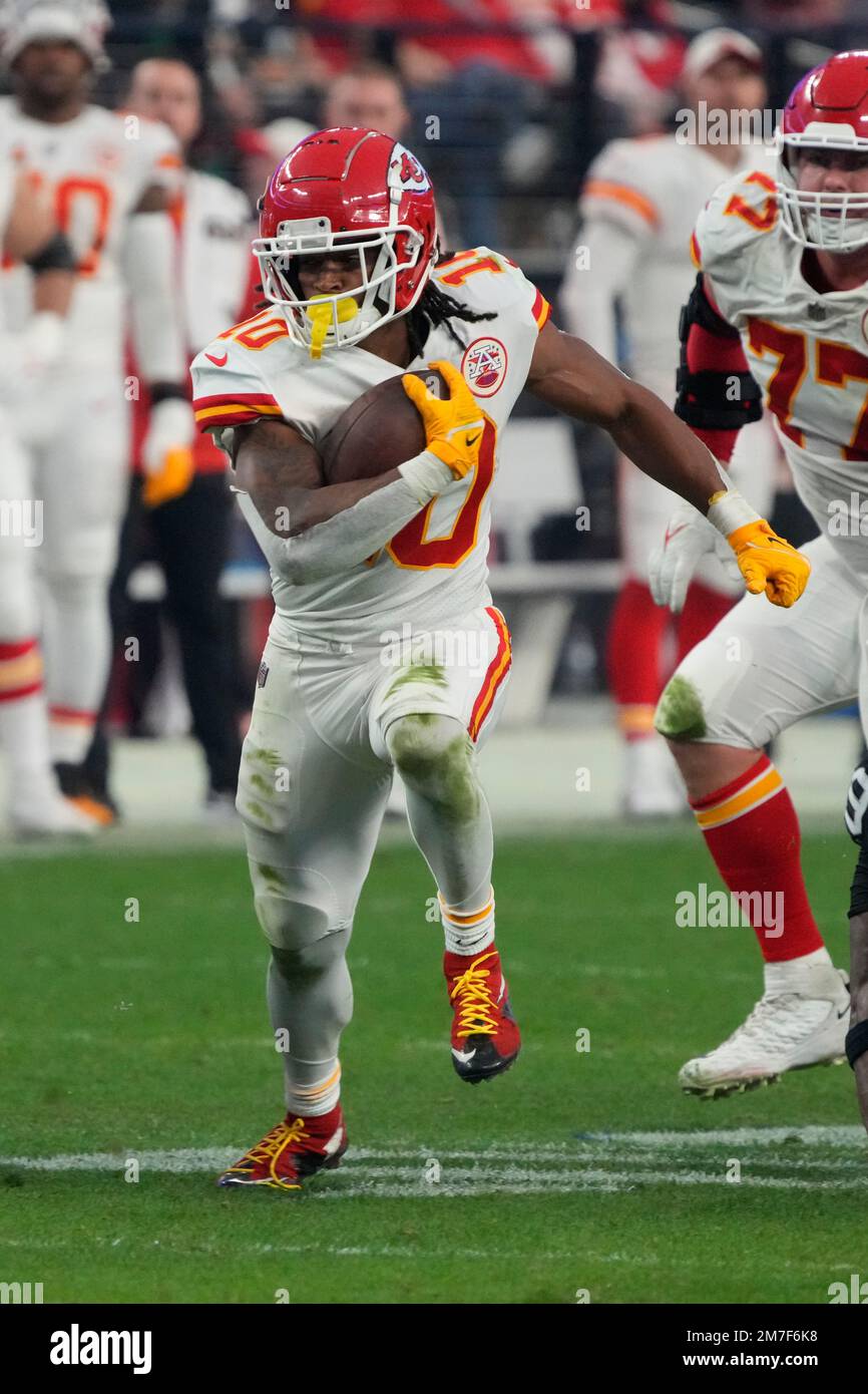 Kansas City Chiefs running back Isiah Pacheco (10) runs the ball ...