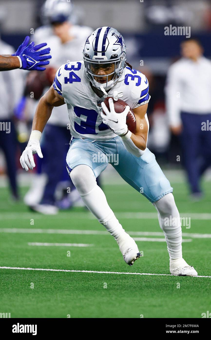Dallas Cowboys running back Malik Davis (34) is seen before the first ...