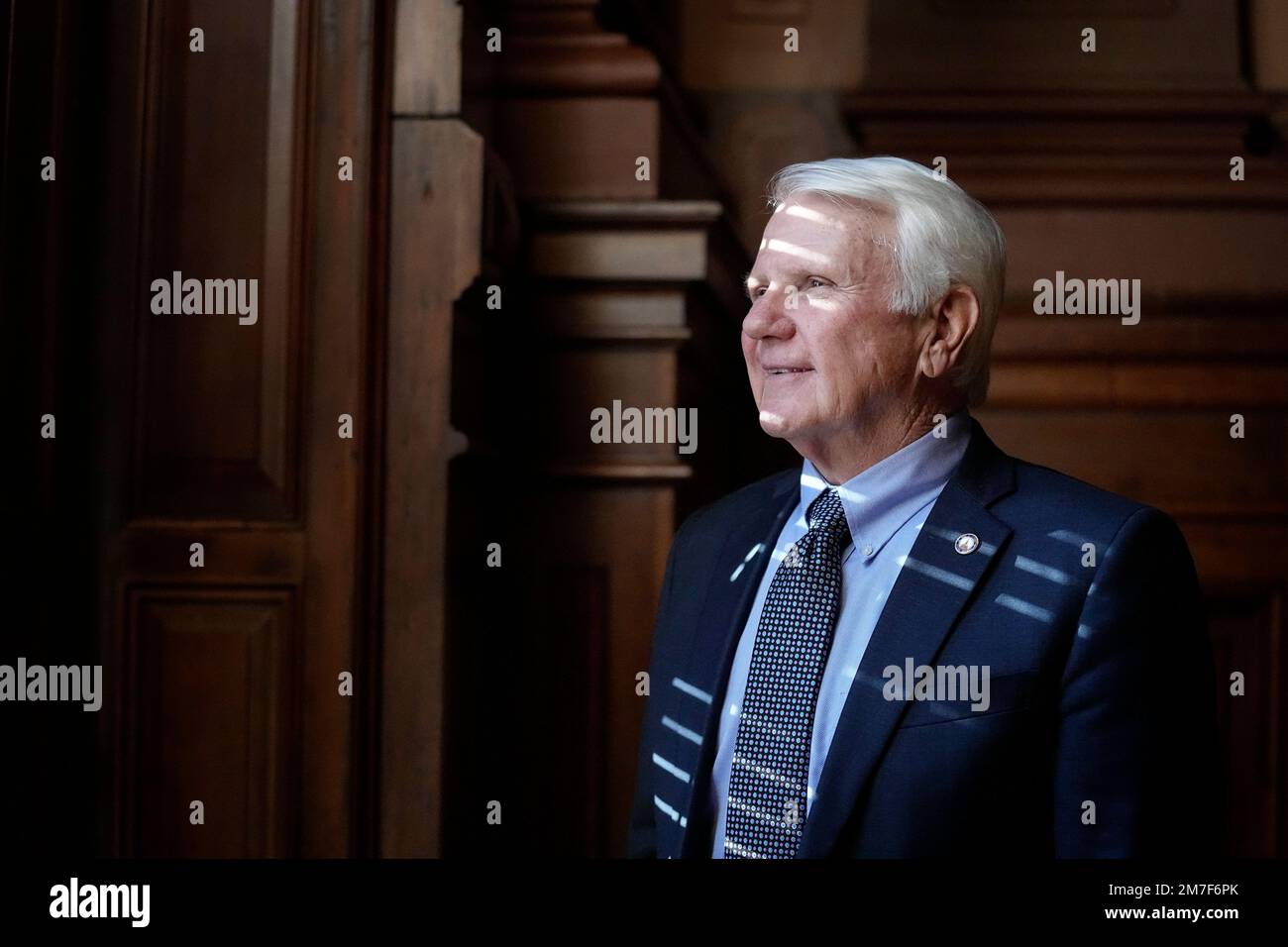 New Georgia House Speaker Jon Burns poses for a portrait at the Georgia ...